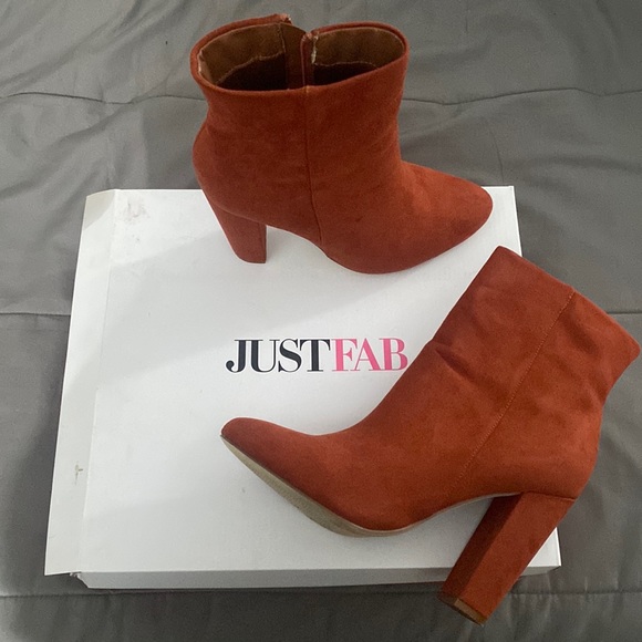 JustFab | Shoes | Fall Color Ankle Boots High Heel Boots | Poshmark